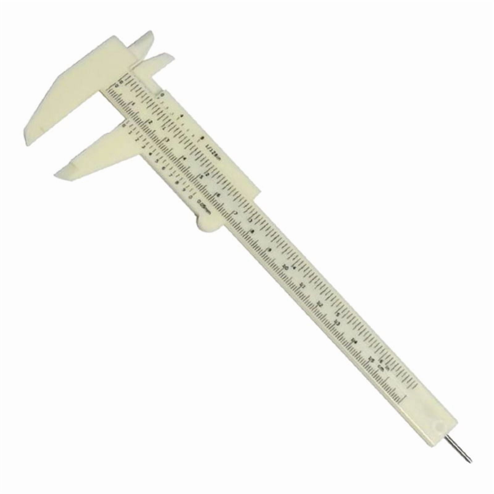 0-150mm double scale plastic vernier caliper play measurement student ...