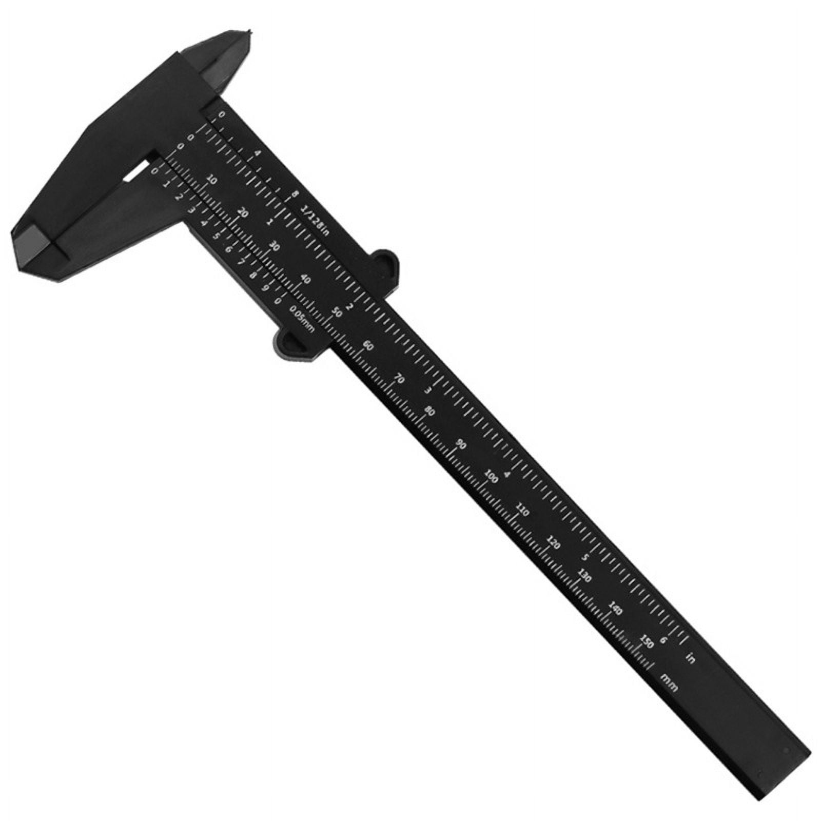 0-150mm double scale plastic vernier caliper play measurement student ...
