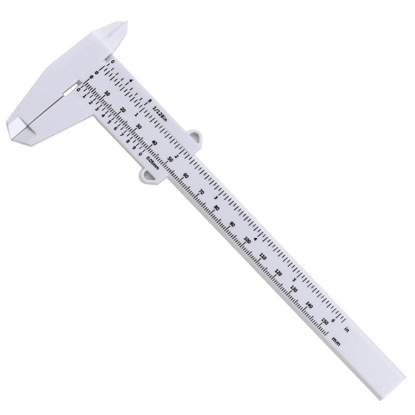 0-150mm double scale plastic vernier caliper play measurement student ...