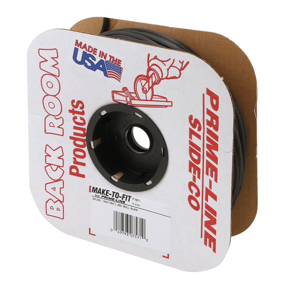 0.165 in. x 250 ft. Roll Black Spline - Walmart.com