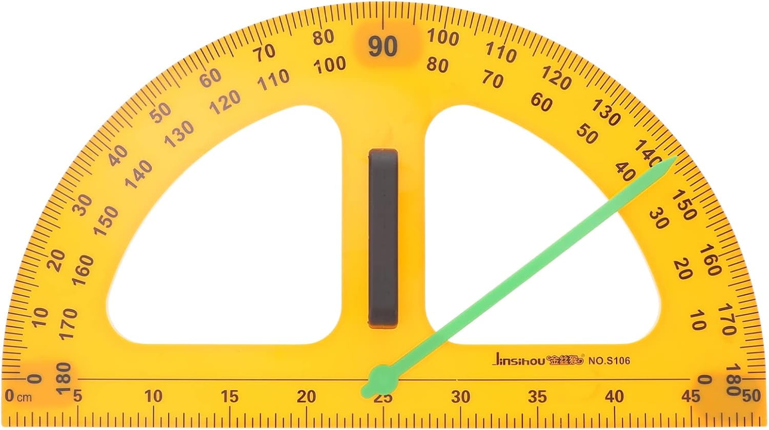 0-180 Degree Angle Protractor - Magnetic Ruler for Whiteboard and ...