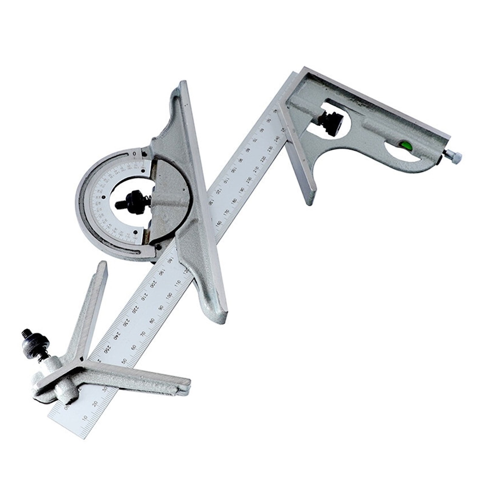 0-180 Degree Combination Square 300mm/12" Adjustable Angle Ruler ...