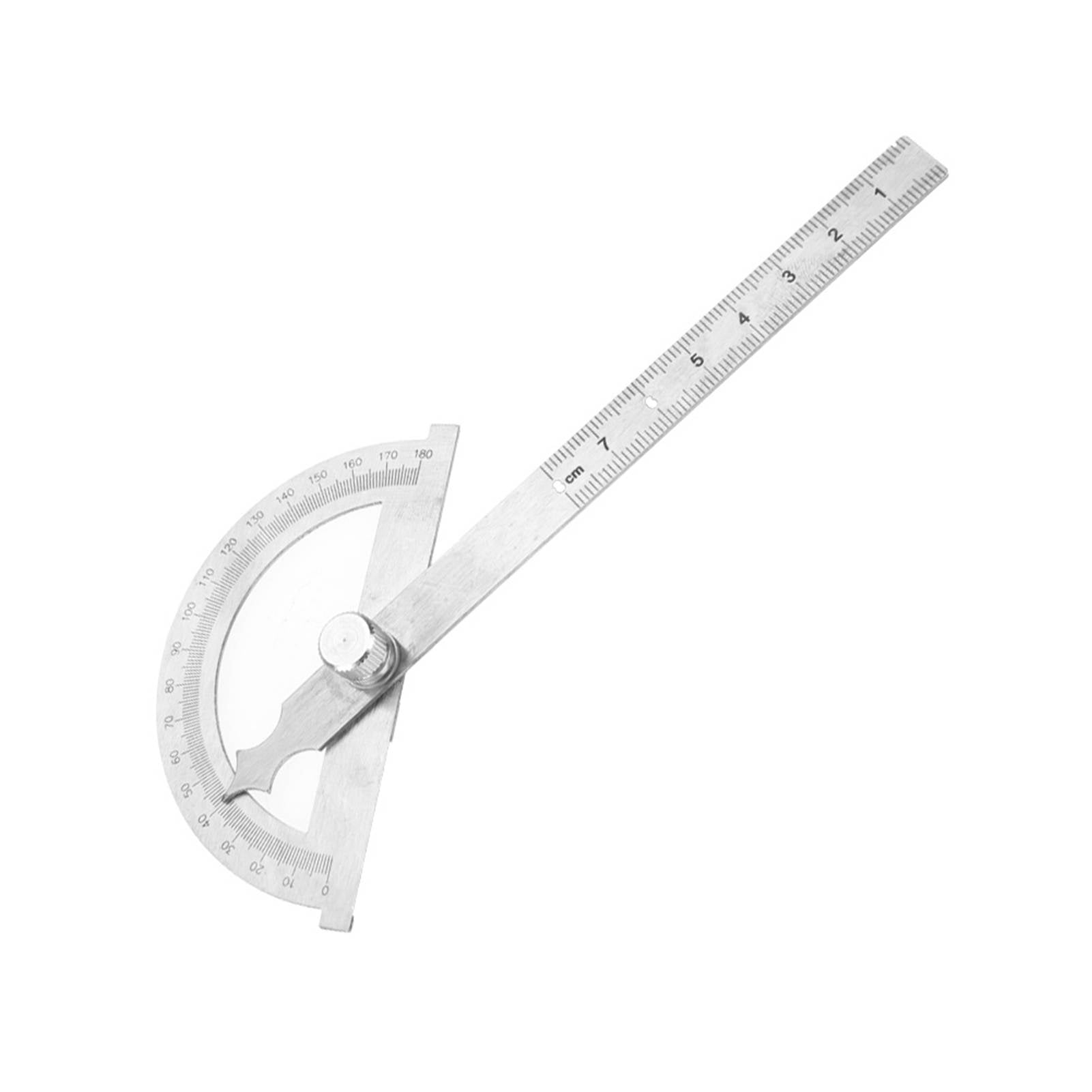 0-180 Protractor Stainless Steel Protractor Goniometer 15cm Ruler ...