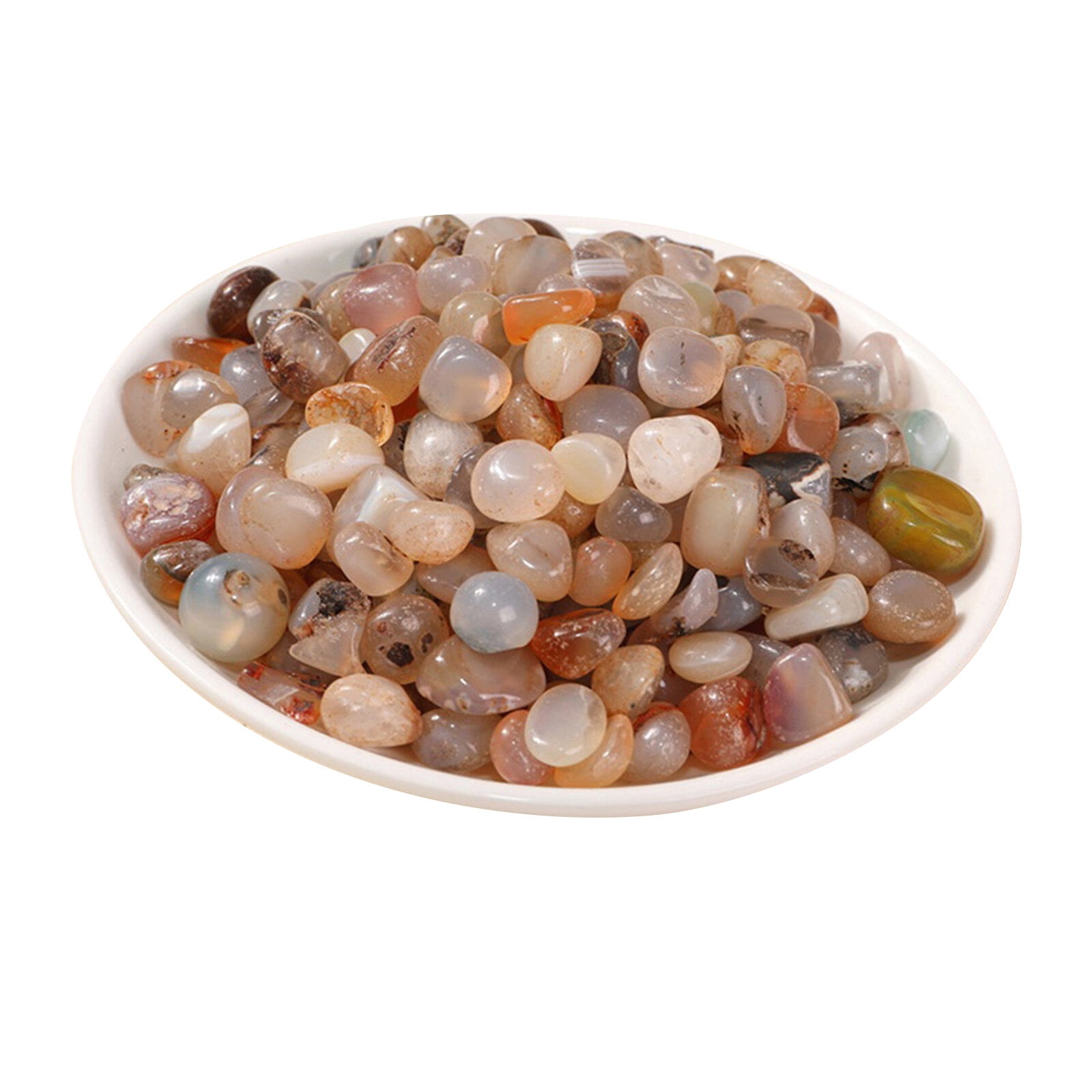 0.19-0.28 Inches Polished Agate Stones Colored Decoration Stones ...
