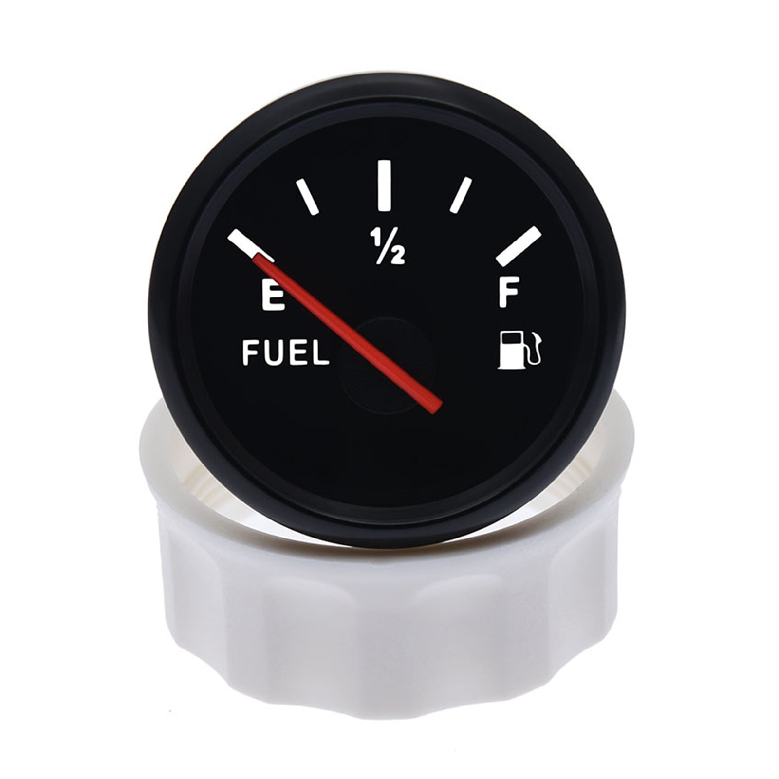 0-190 Ohm Fuel Level Gauge With Fuel Level Sensor 52mm Fuel Level With Red Backlight Oil ...