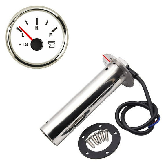 0-190 Ohm Level Sensor With Gauge 52mm Marine Boat Car Gauge Sender ...