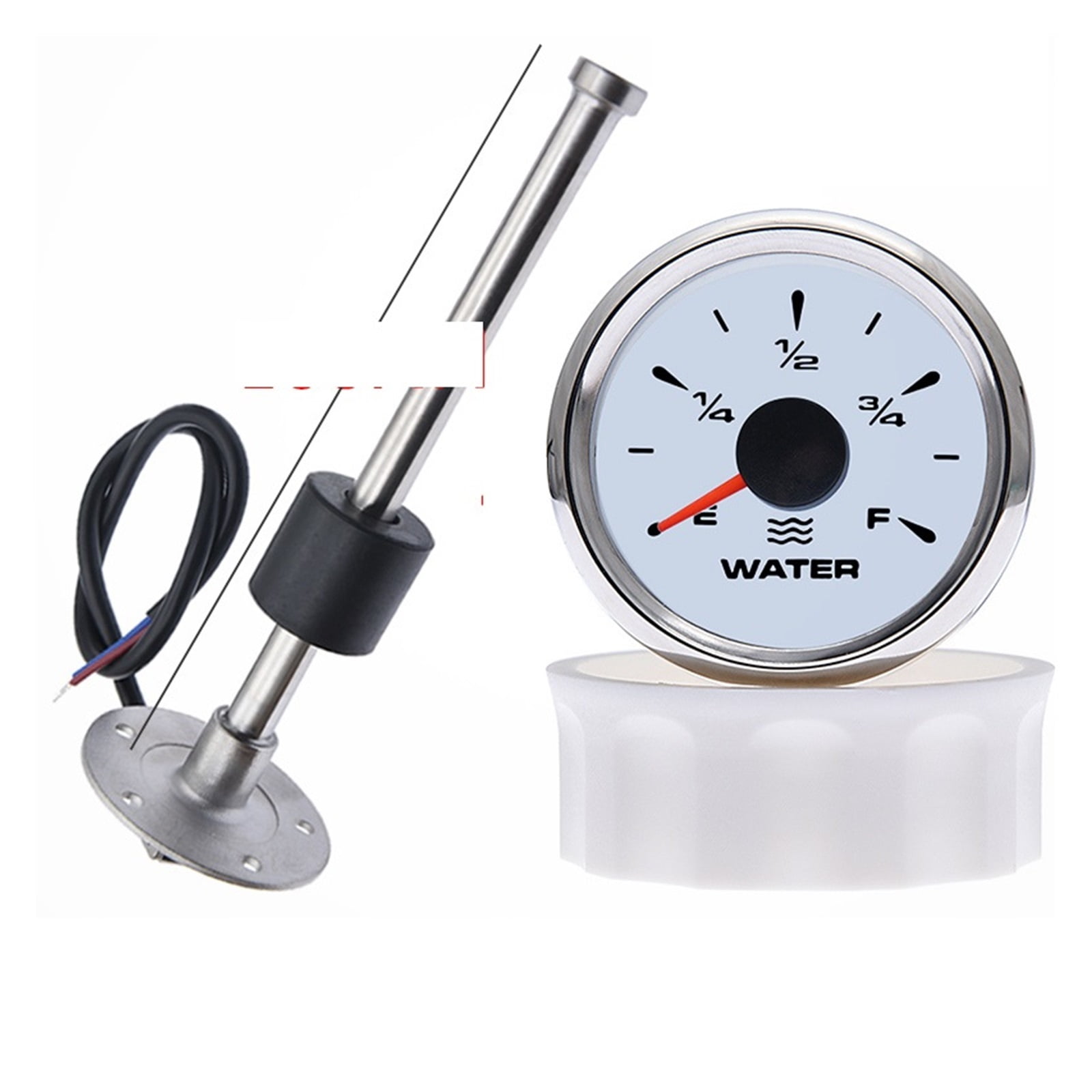0~190 Ohm Water Level Sensor + Water Level Gauge With 7 Colors ...