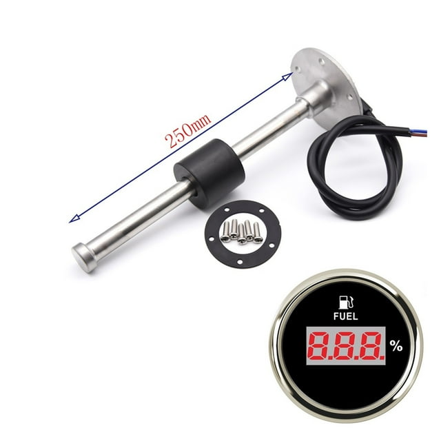 0-190Ohm Oil Tank Level Indicator Meter With Fuel Level Sensor 150MM ...