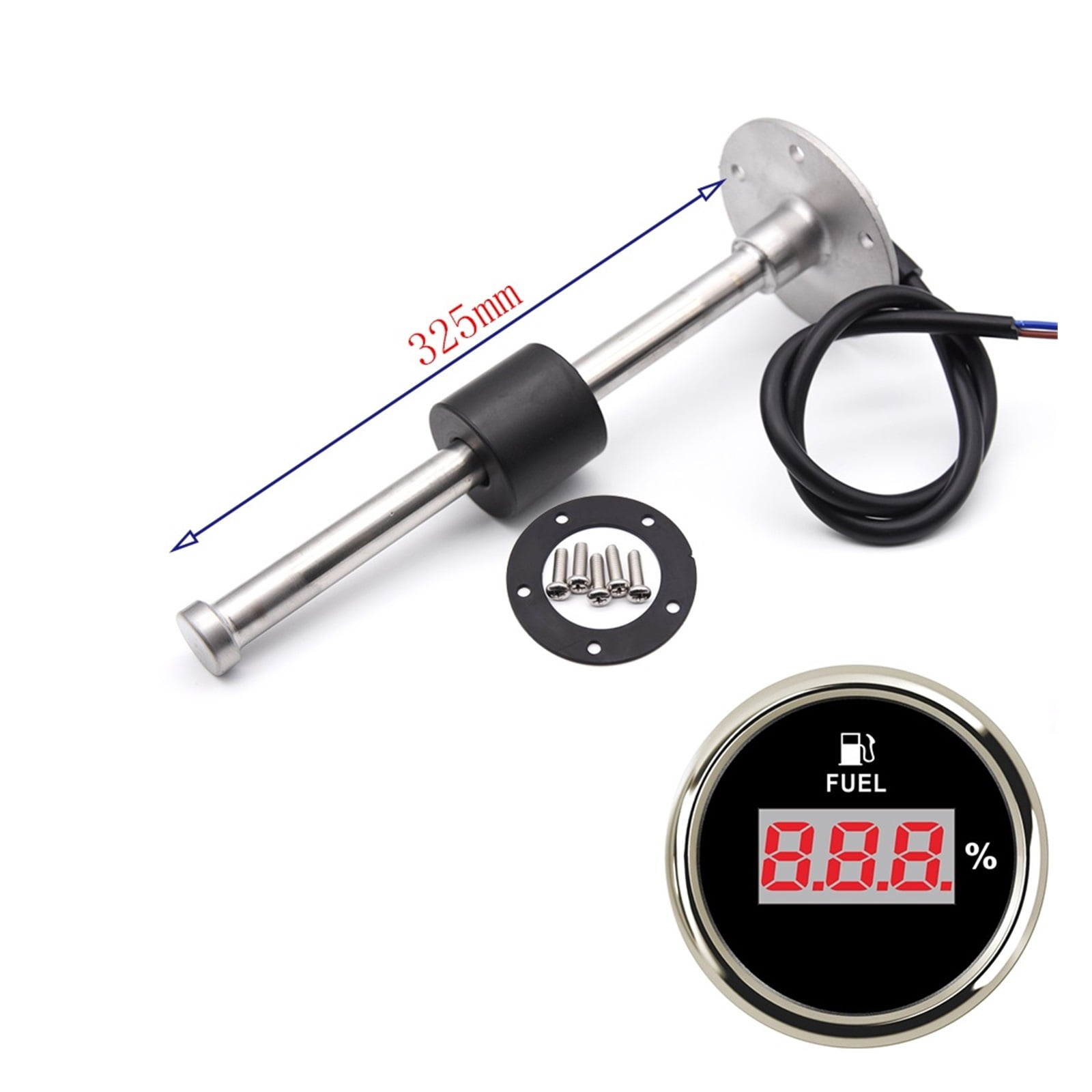 0-190Ohm Oil Tank Level Indicator Meter With Fuel Level Sensor 150MM ...