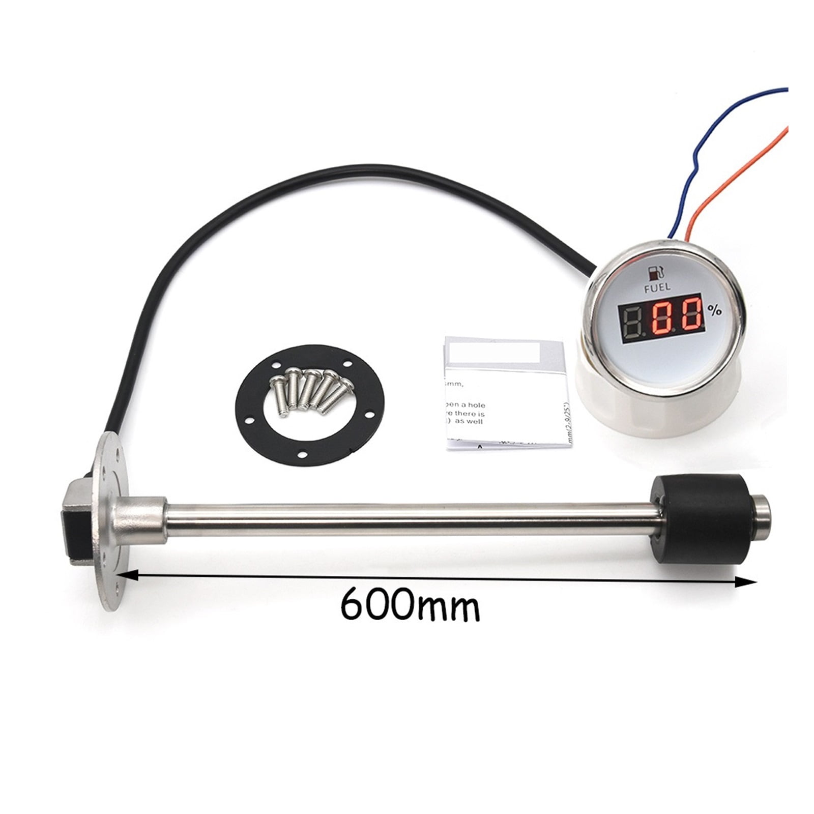 0-190Ohm Oil Tank Level Indicator Meter With Fuel Level Sensor 150MM 200MM 250MM 450MM For ...