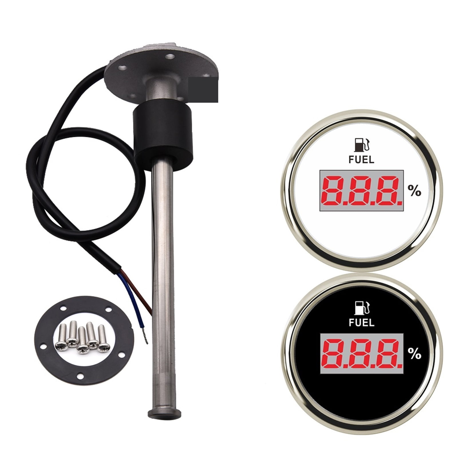 0-190Ohm Oil Tank Level Indicator Meter With Fuel Level Sensor For ...
