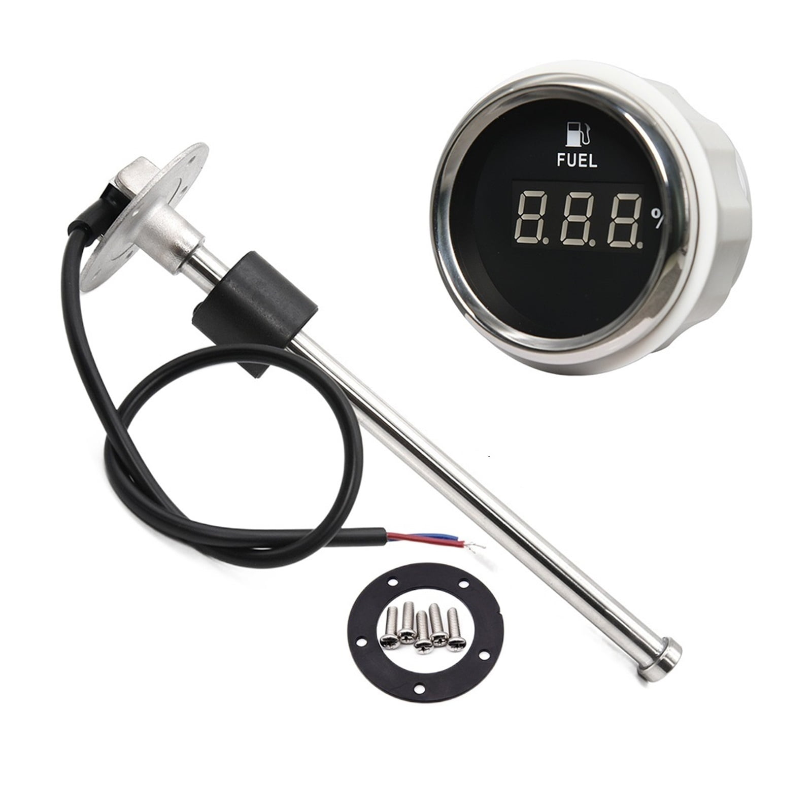 0-190ohm Digital Fuel 52mm Oil Tank Level Indicator With Fuel Level ...