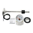 0-190ohm Fuel Gauge Red LED 2" 52mm Oil Tank Level Indicator With Fuel ...