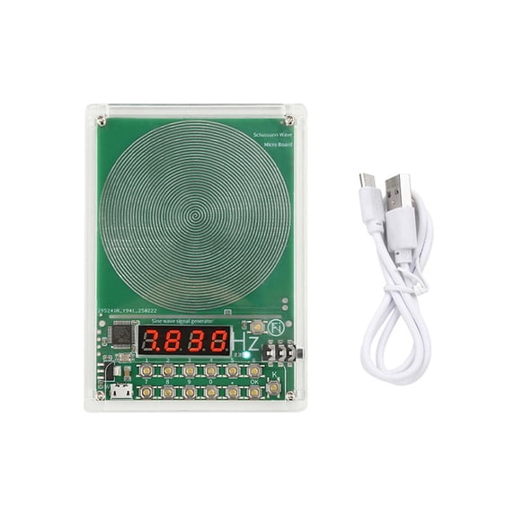 0.1Hz~100kHz Adjustable Schumann Wave Generator with Acrylic Case 7 ...