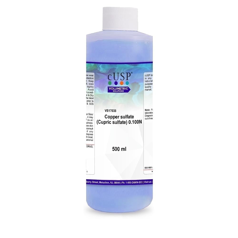 0.1M Copper (II) Sulfate Solution – 500mL | High-Purity Laboratory ...