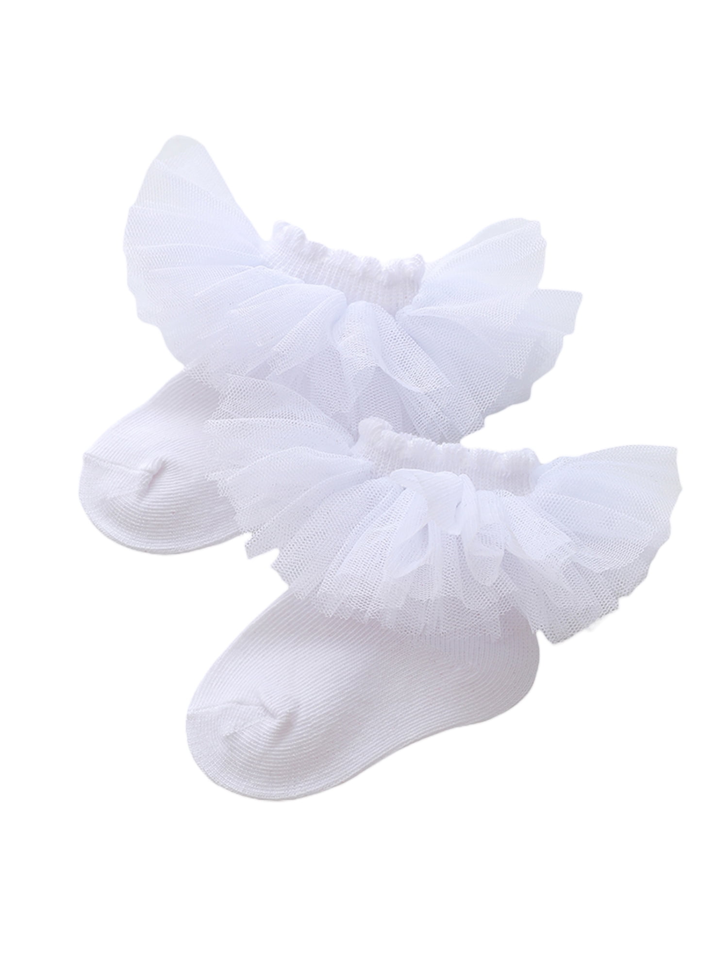 Customer reviews for 0-1T Newborn Baby Girl Lace Trim Socks Frilly Lace ...