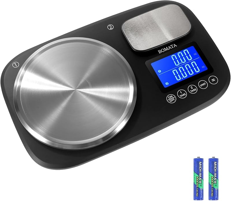 0.1g & 10kg/22lb Dual Platform Kitchen Scale with Two Precisions ...