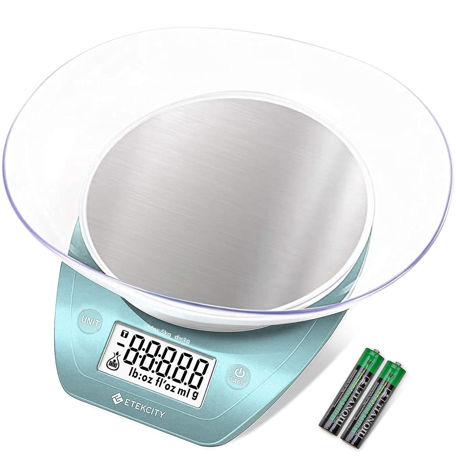 0.1g Food Kitchen Scale, Bowl, Digital Grams and Ounces for Weight Loss ...