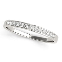 0.20 Carat Round Diamond Wedding Band In 10K Solid Yellow Gold ...