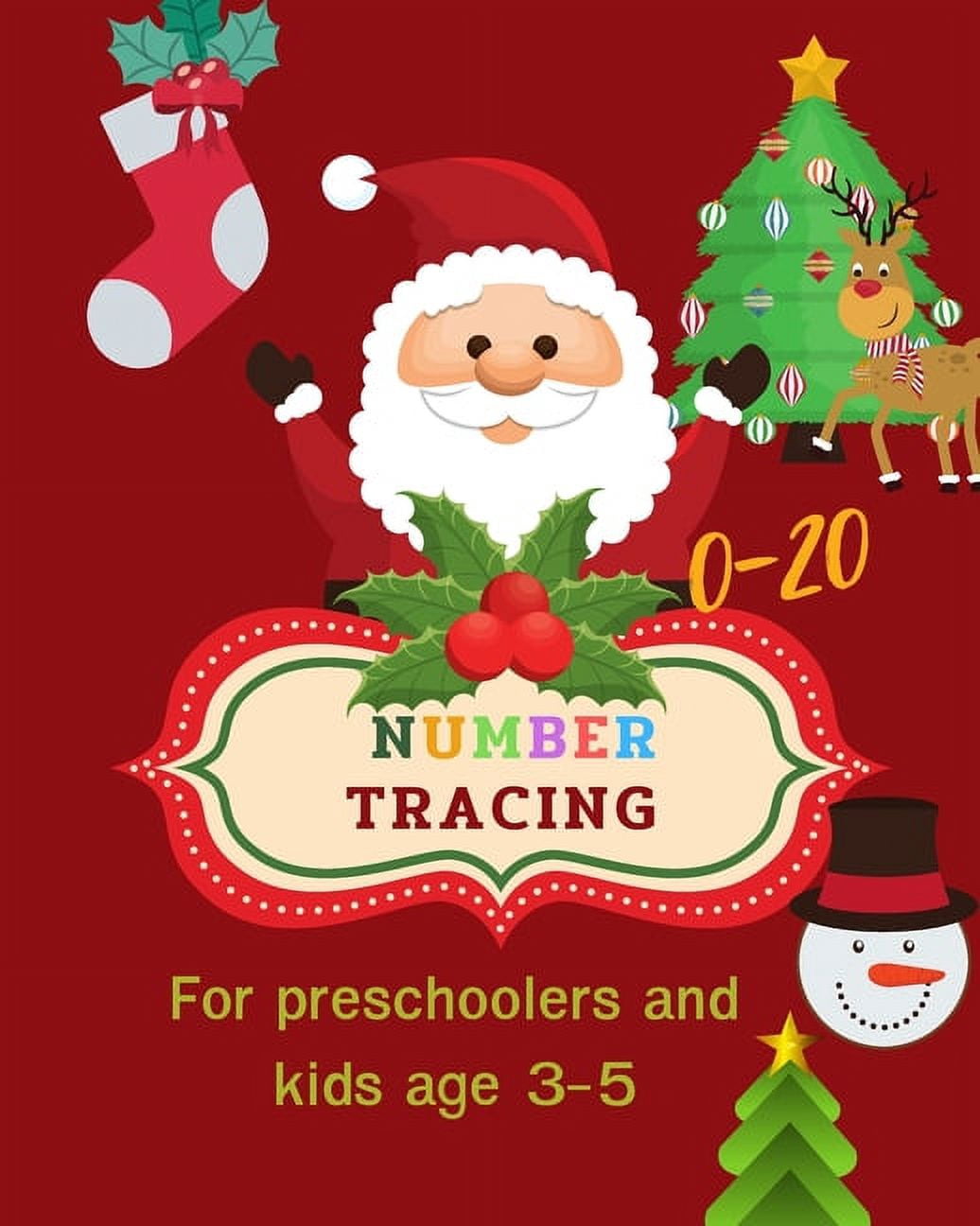 0-20 Number tracing for Preschoolers and kids Ages 3-5: Book for ...