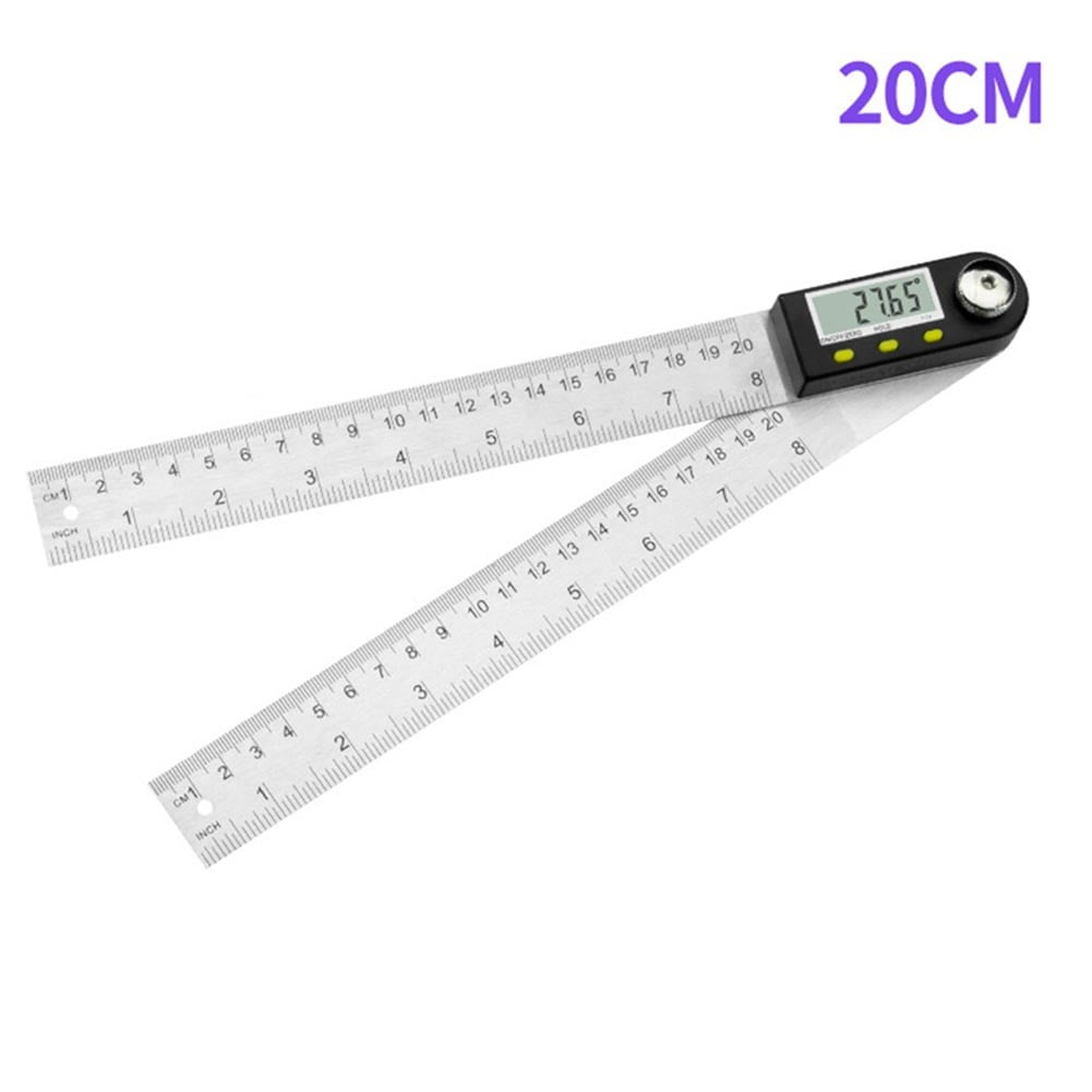 0-200/300/500mm Digital Protractor Angle Ruler Electron Goniometer ...