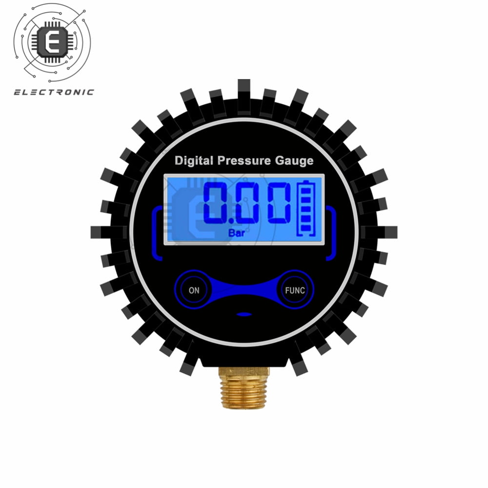 0-200PSI Digital Tyre Tire Air Pressure Gauge LCD Manometer Pressure ...