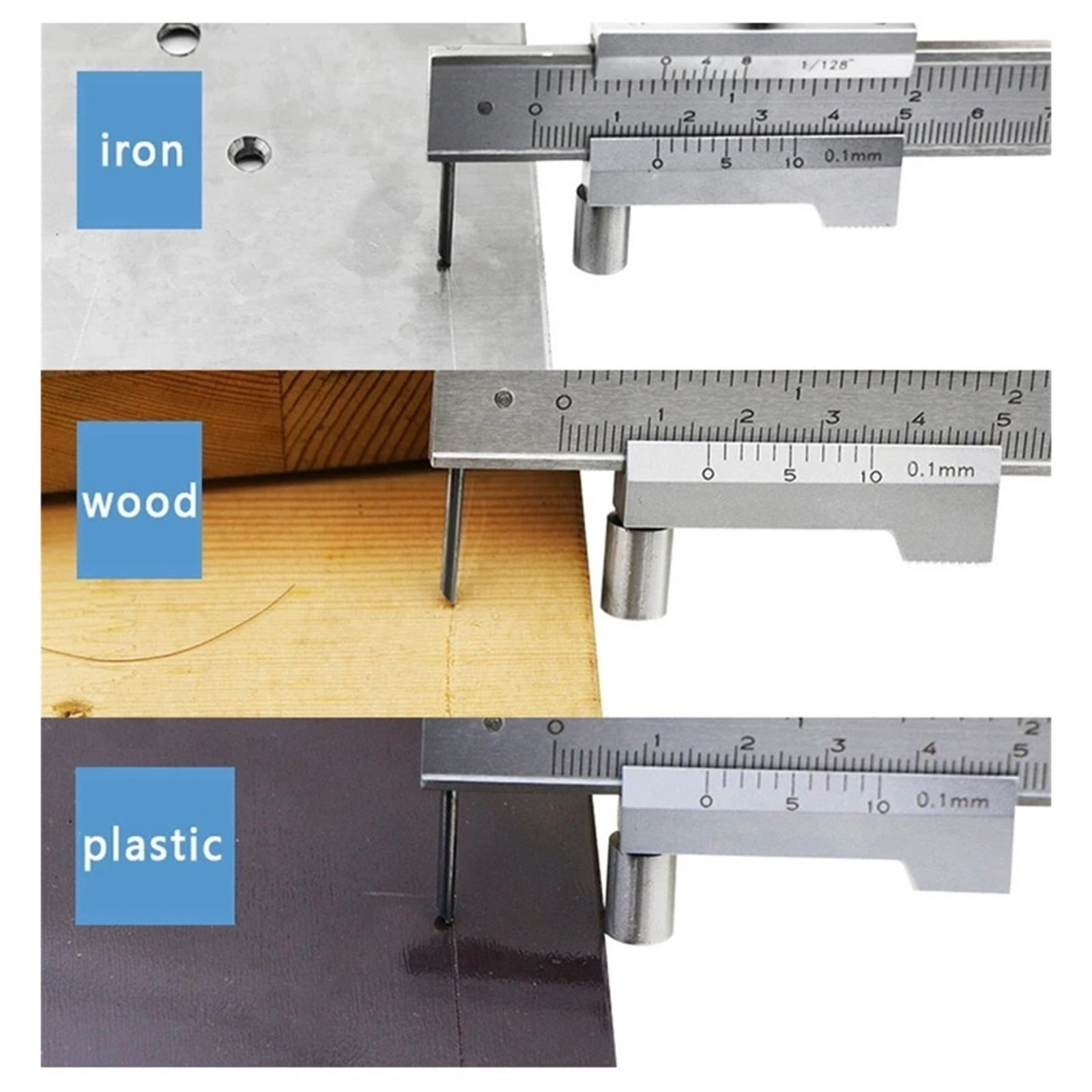 0-200mm Stainless Steel Parallel Marking Vernier Caliper Gauge with ...