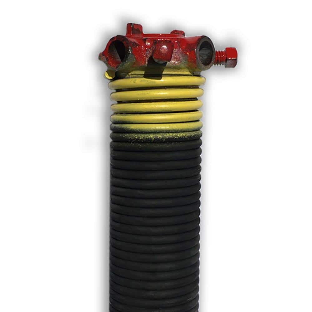 0.207 in. Wire x 2 in. D x 25 in. L Torsion Spring in Yellow Right ...