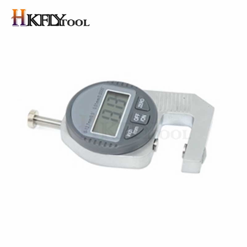 0-20mm Dial Thickness Gauge Curved Tip 0-10mm For Hollow Pipe Or ...