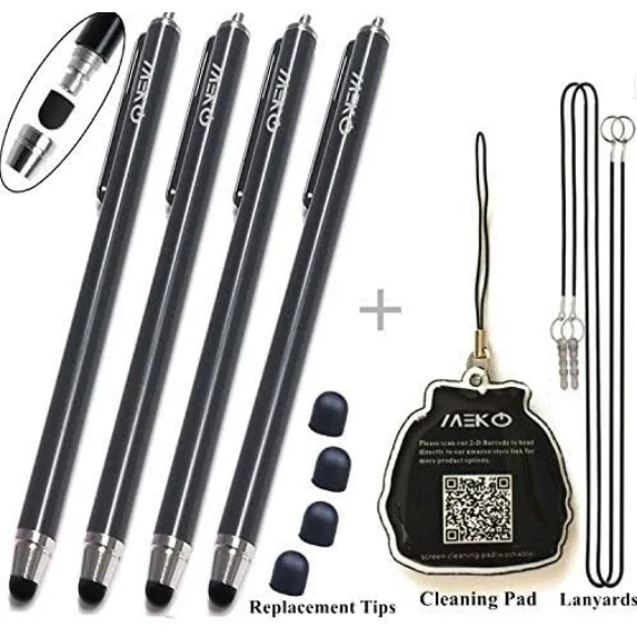 0.22-Inch Rubber Tip Series 5.5" L Thin-Tip Stylus Bundle Universal ...