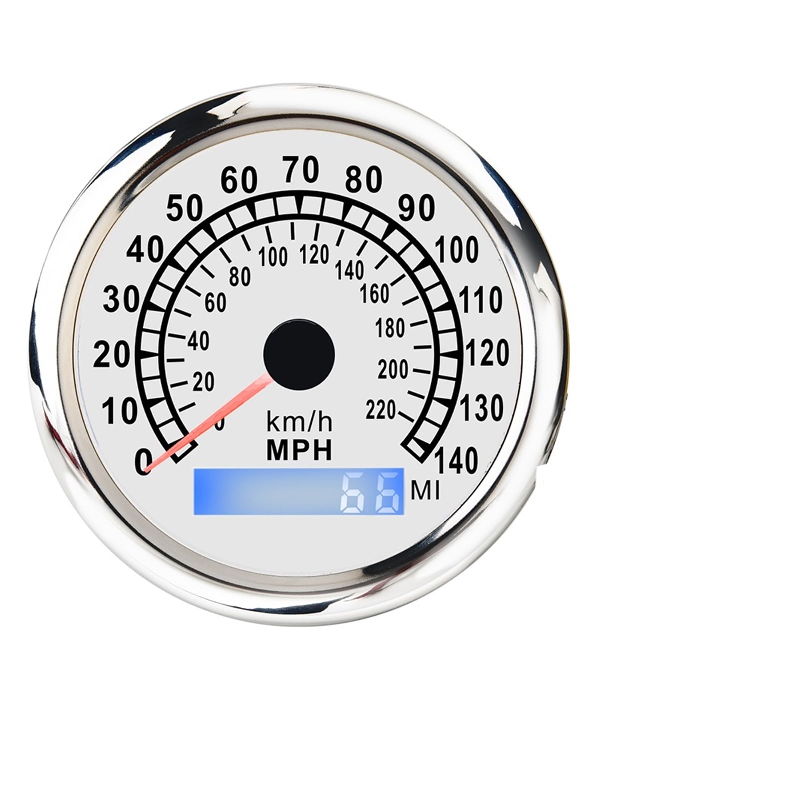 0-220KMH 0-140MPH GPS Speedometer Car Motorcycle Universal 85MM Gauge ...