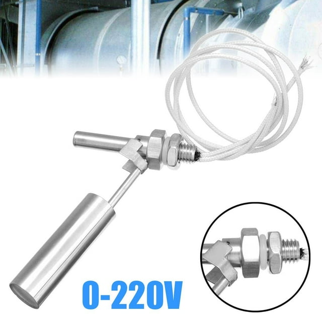 0-220V Stainless Steel Float Switch Level Gauge M10 Thread for Water ...