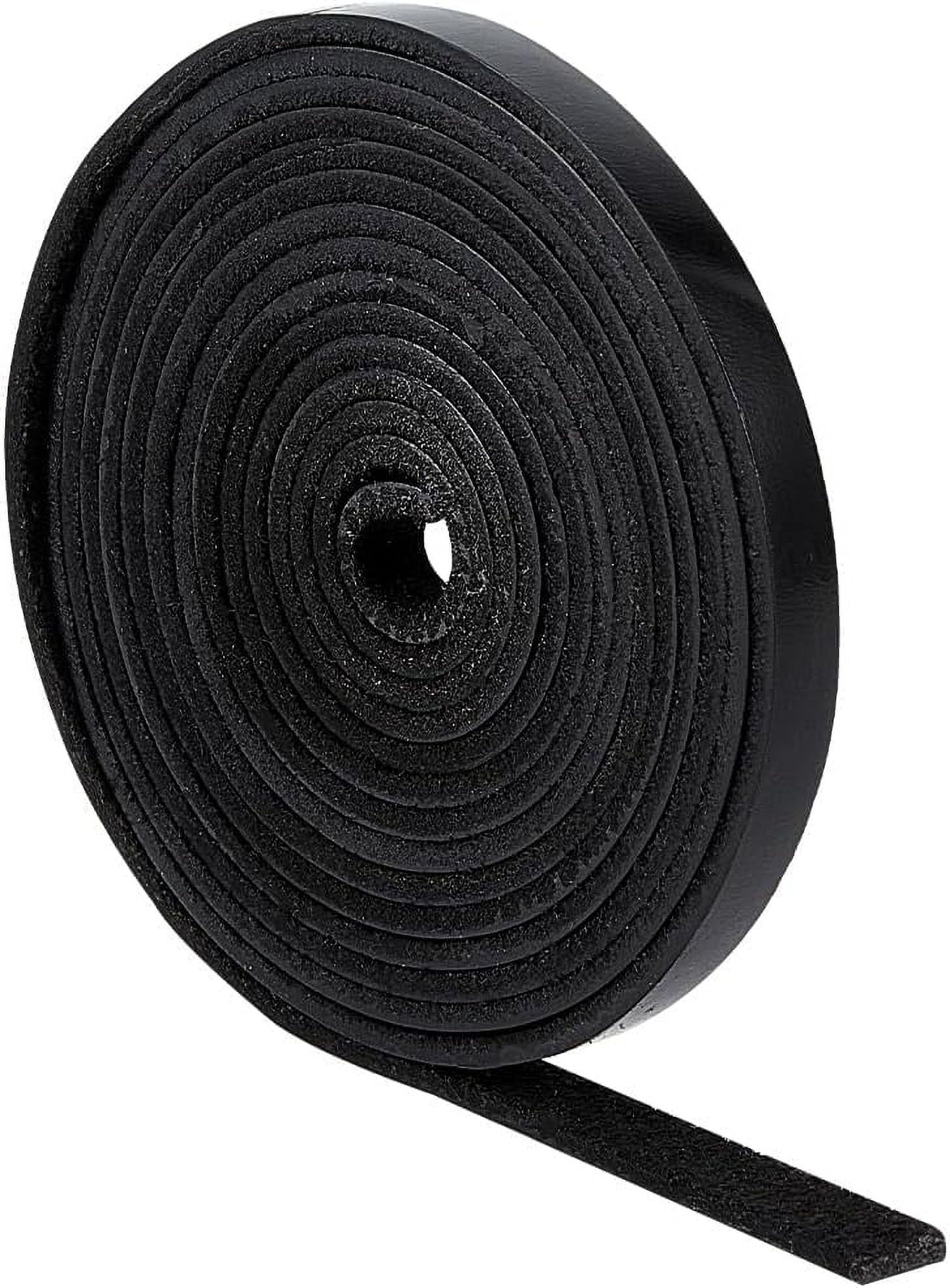 0.24"/6mm x 79"/2m Genuine Leather String Black Full Grain Buffalo ...