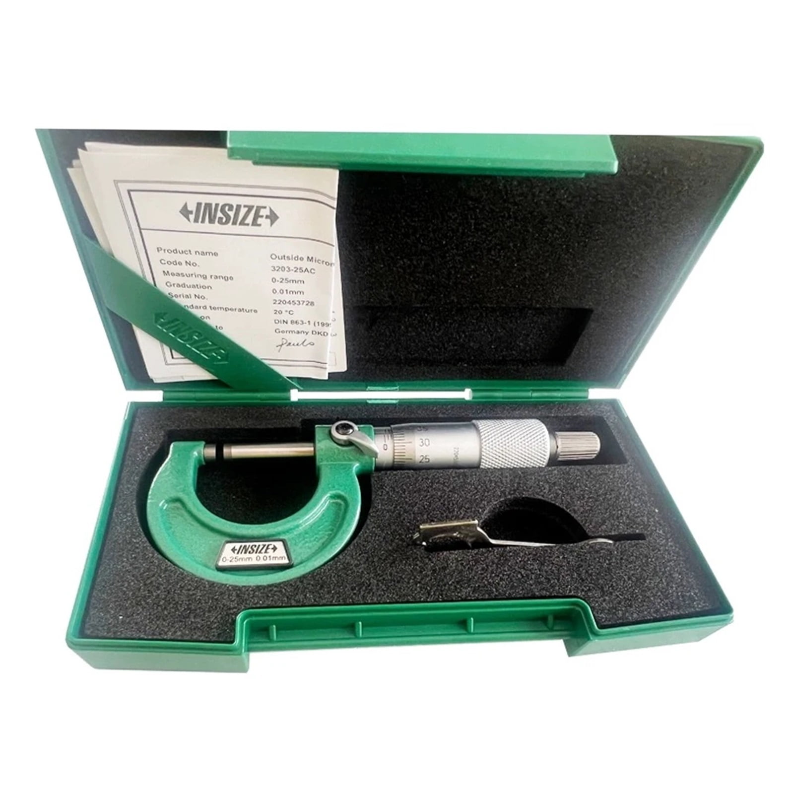 0-25/25-50/50-75/75-100mm Measuring Instrument, Insize Graduation 0 ...