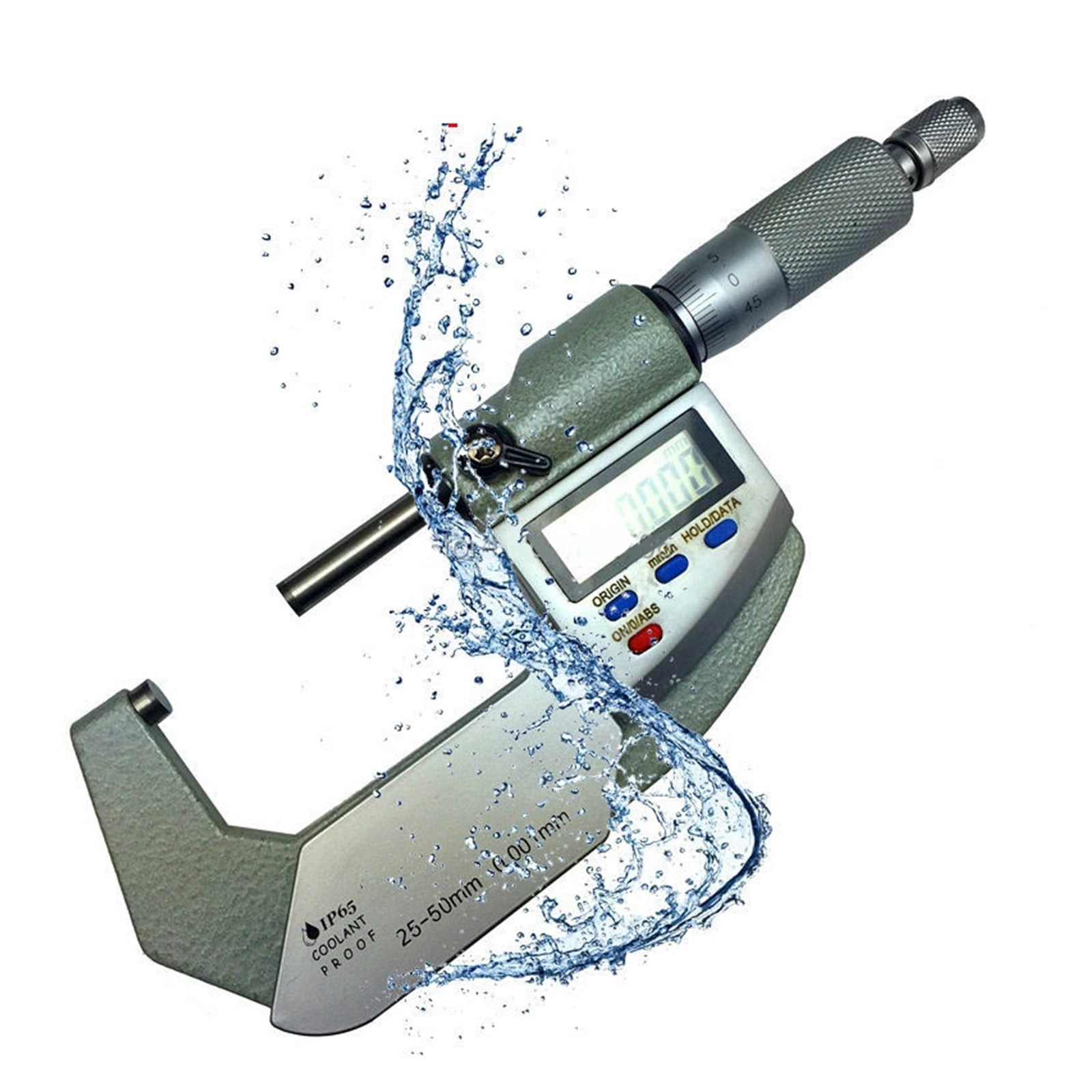 0-25-50-75-100mm 0.001 Mm Digital Micrometer IP65 Waterproof Digital Outside Micrometer ...