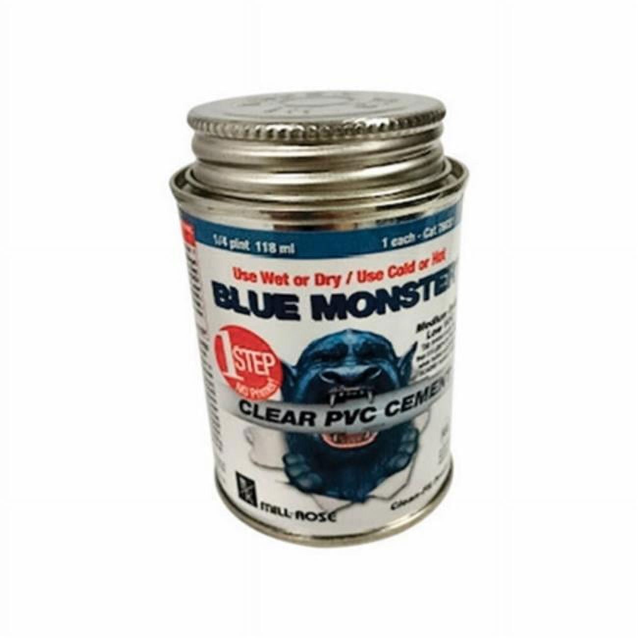 0.25 Pint 4 fl. oz Monster PVC Cement - Clear - Walmart.com