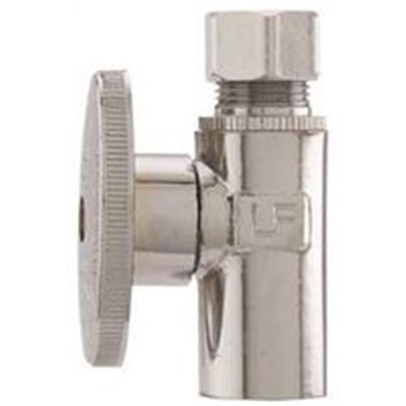 0.25 in. Turn Straight Shut-Off Valve - 0.50 x 0.375 in. Copper Sweat x ...