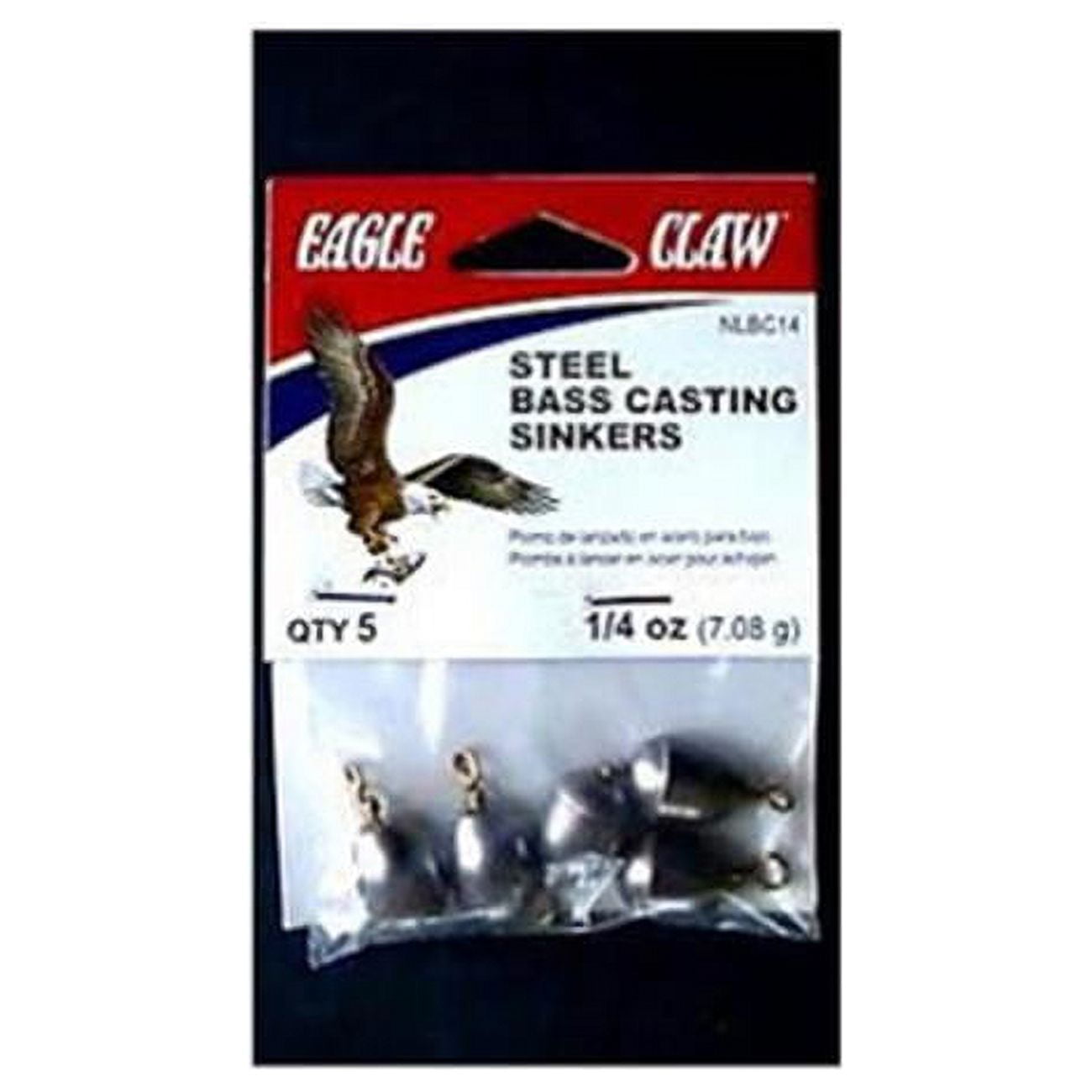 0.25 oz Non-Lead Steel Bass Casting Sinker, Pack of 5 - Walmart.com