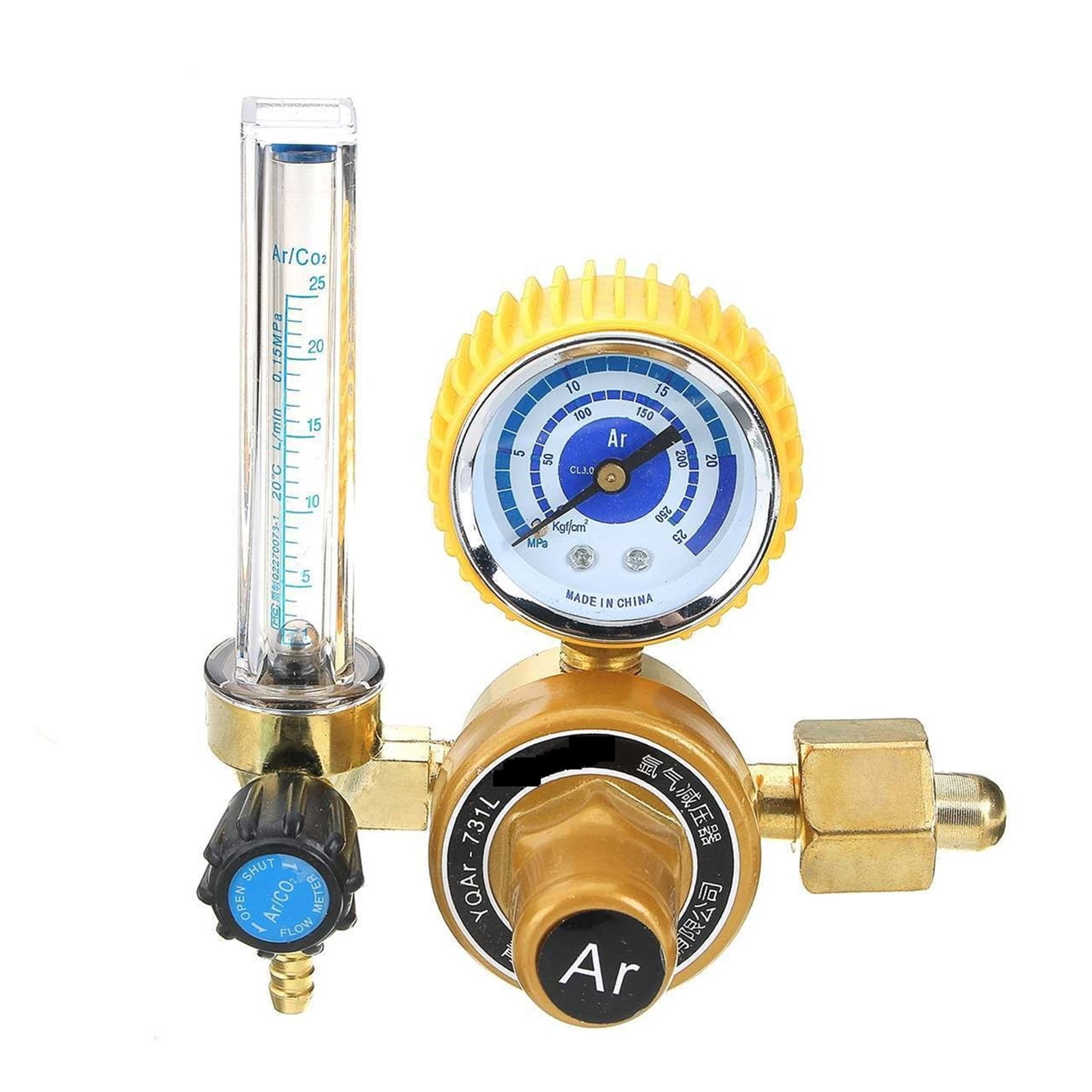 0-25Mpa Argon Flow-Meter CO2 Pressure Gas-Flow Regulator AR Reducer Pressure Gas-Flowmeter Argon ...