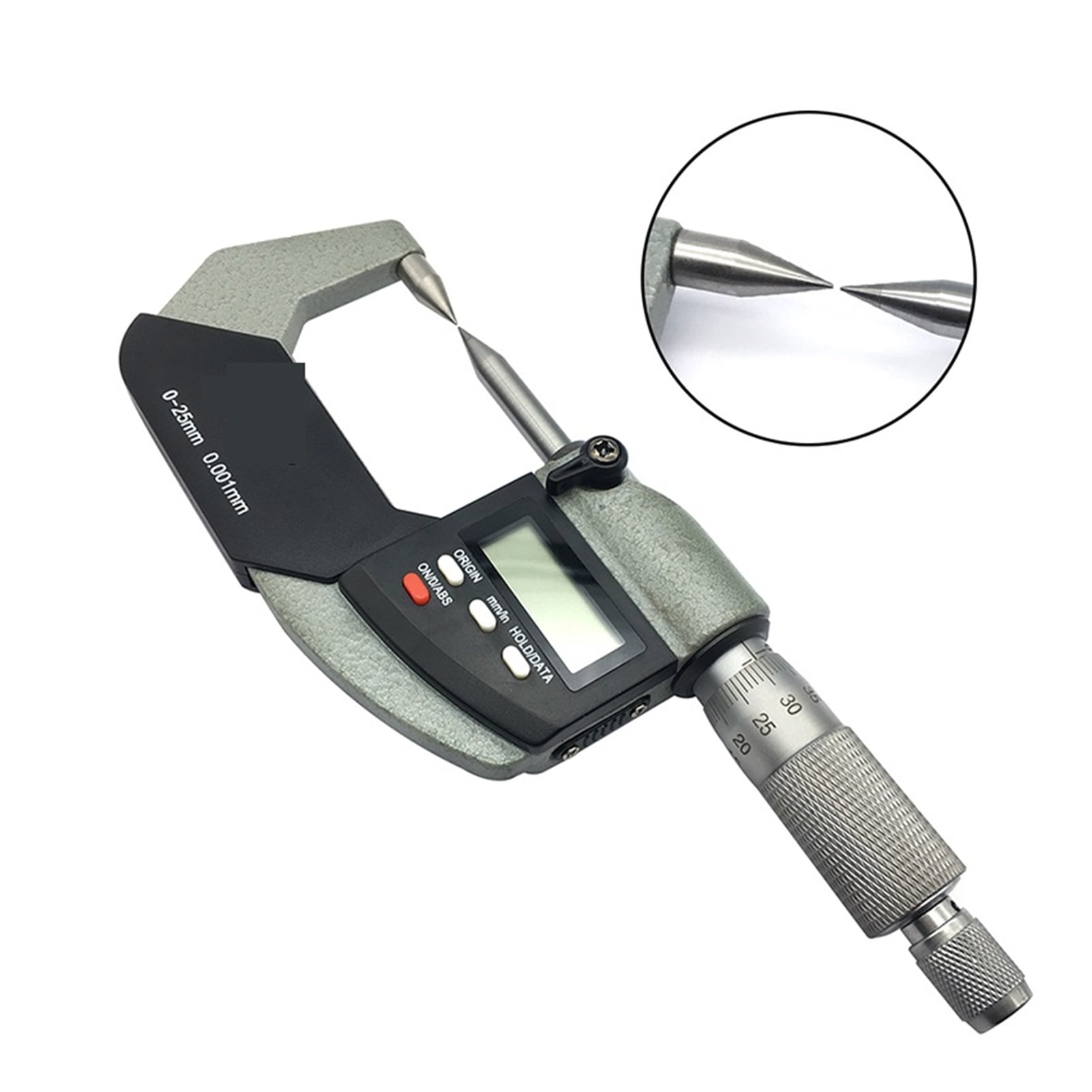 0-25mm 0.001mm Double Pointed Digital Outside Micrometer Accurate ...