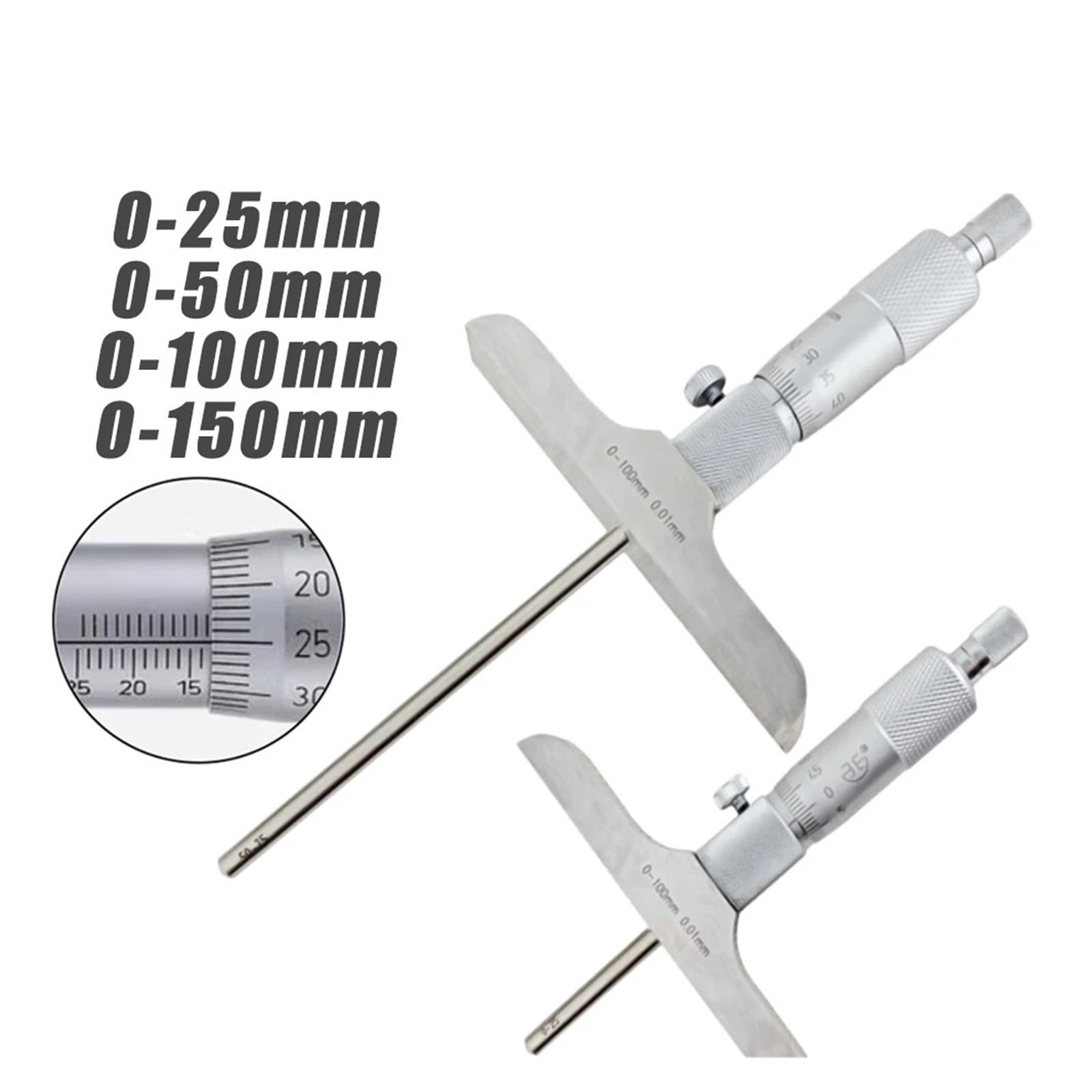 0-25mm 0-50mm 0-100mm 0-150mm Depth Micrometer 0.01mm Depth Micrometer ...