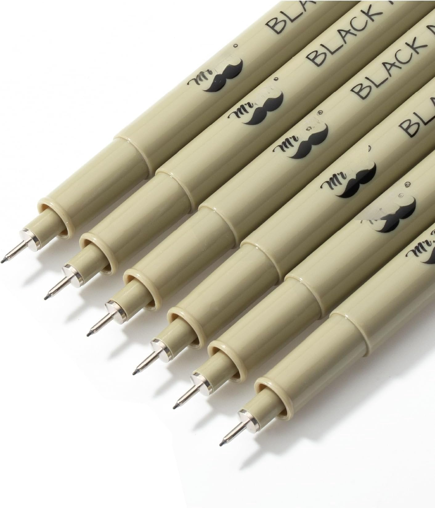 0.25mm 6 Black Fine Point s for Drawing and Sketching - Walmart.com