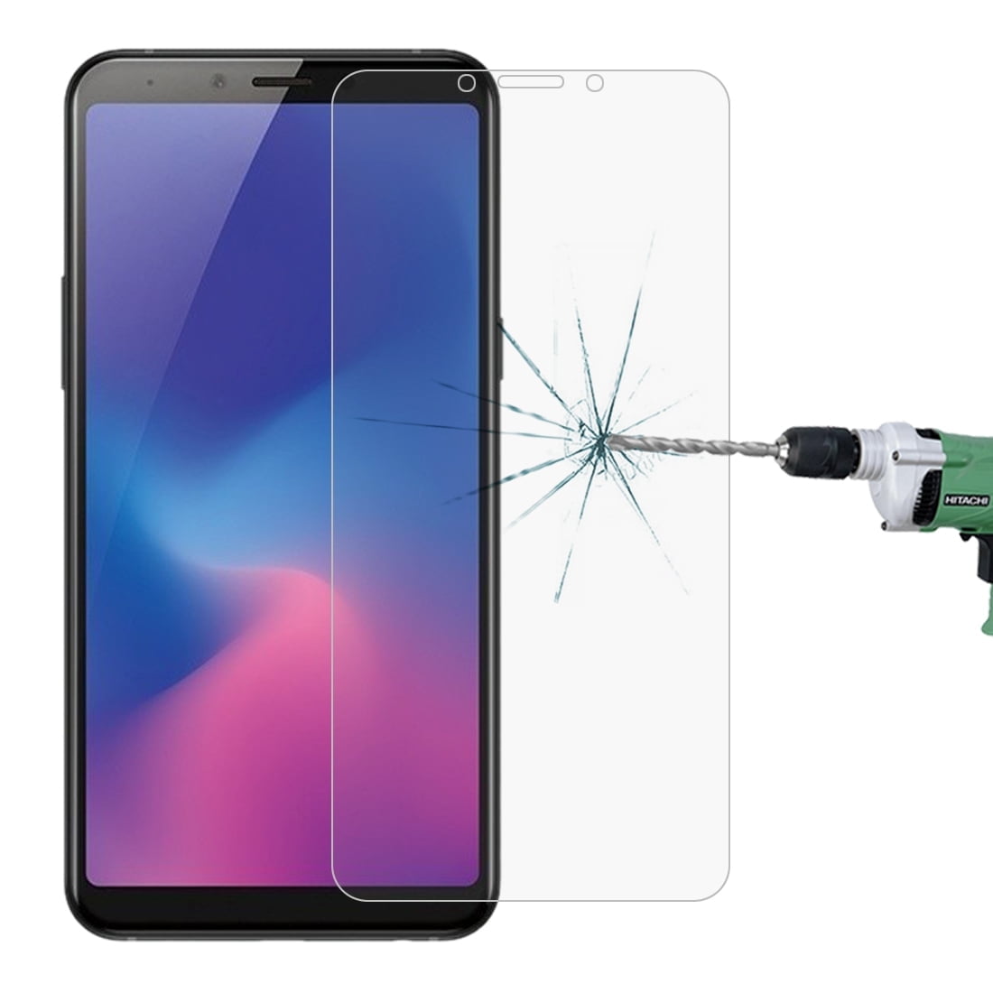 0.26mm 9H 2.5D Explosion-proof Tempered Glass Film for Galaxy A6s ...