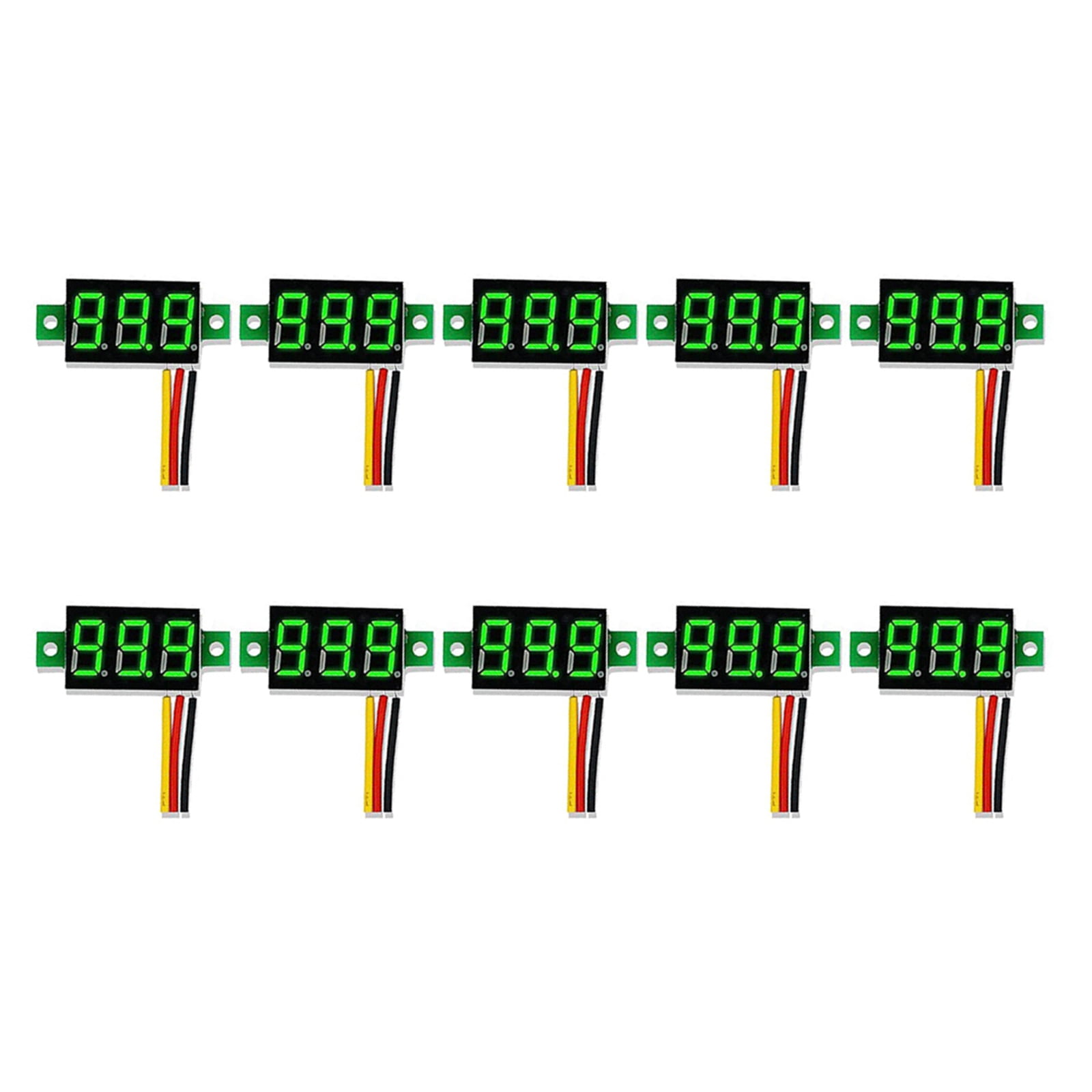 0.28inches LED Digital 0-100V Voltmeter 3-Wire Voltage Tester Display ...