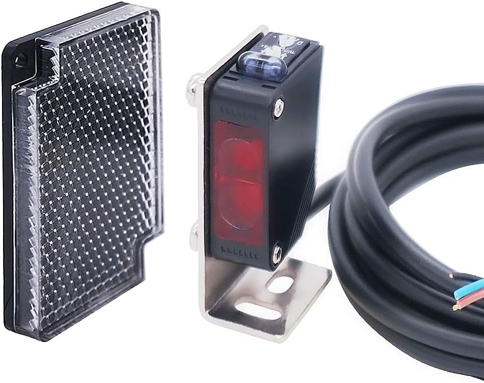 / 0-2M Adjustable Indoor Wall Mounted Photoelectric Beam Sensor NPN (NO ...