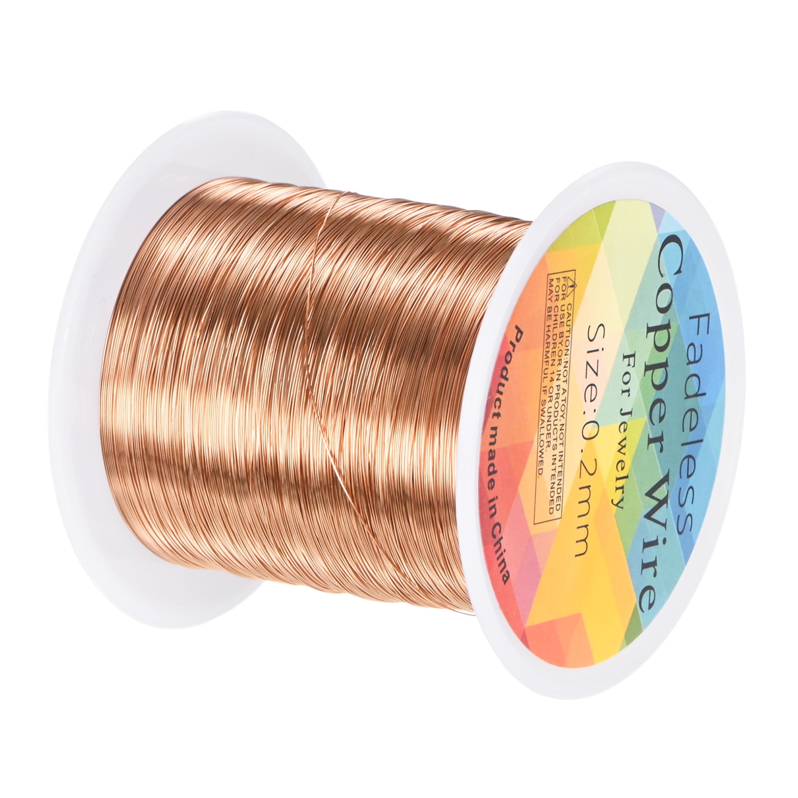 0.2mm Jewelry Wire, 32 Gauge 328FT Craft Wire Copper Beading Wire for ...