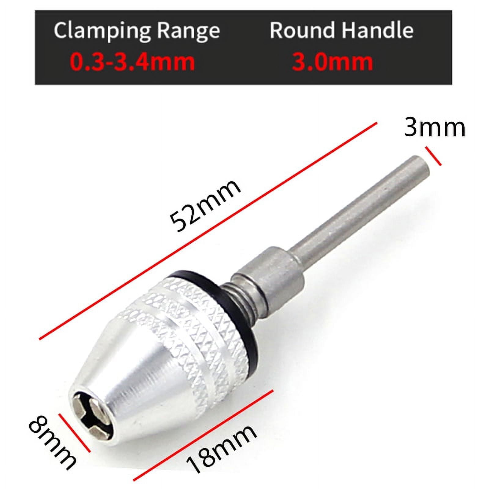 (0.3-3.4mm/3.0mm) Drill Chuck Keyless Screwdriver Impact Driver Adaptor ...