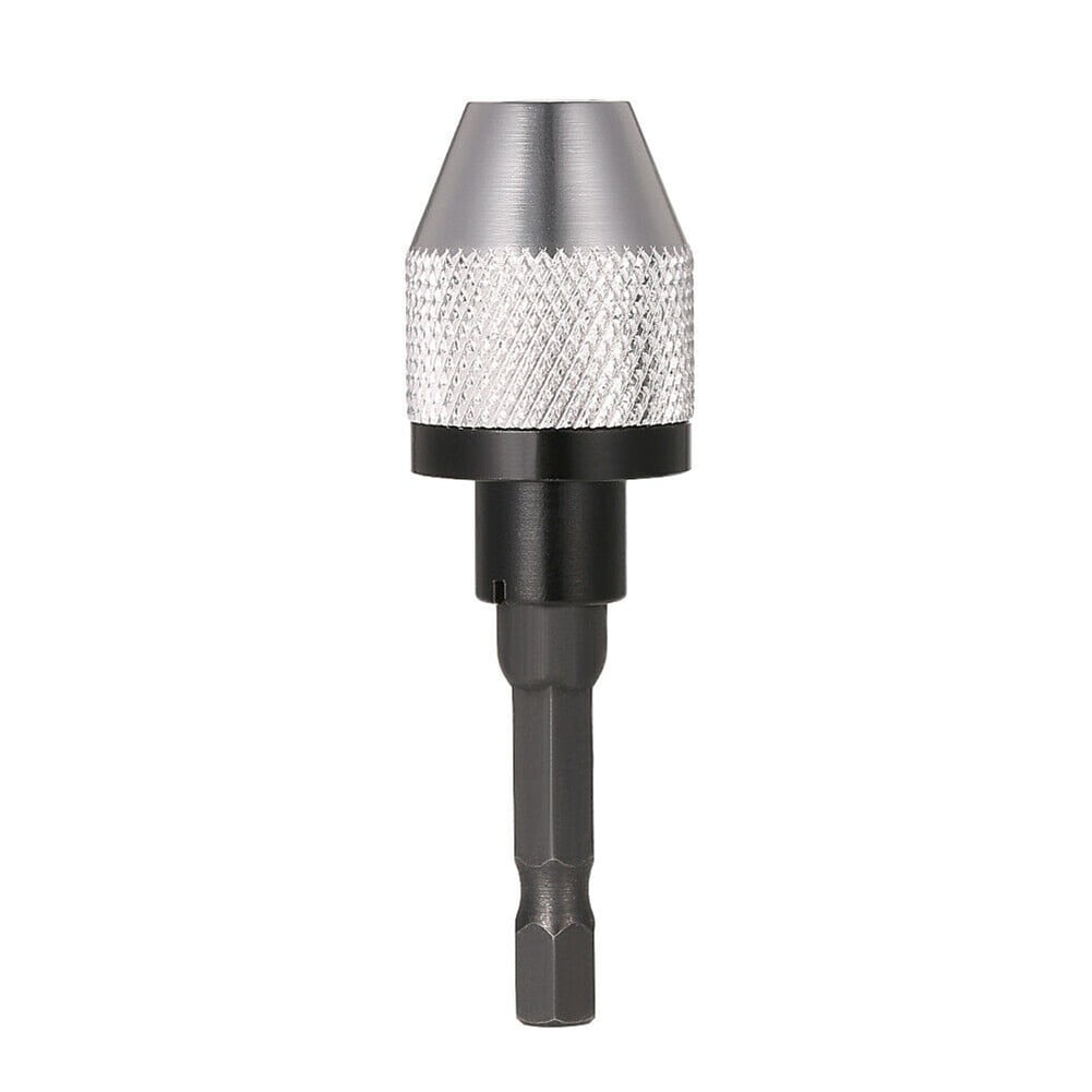 0.3-6.5Mm Keyless Drill Bit Chuck Adapter With 1 4 Hex Shank For Driver ...