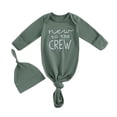 0-3 Months Infant Summer Romper Newborn Knotted Sleeping Bag Fetal Hat ...