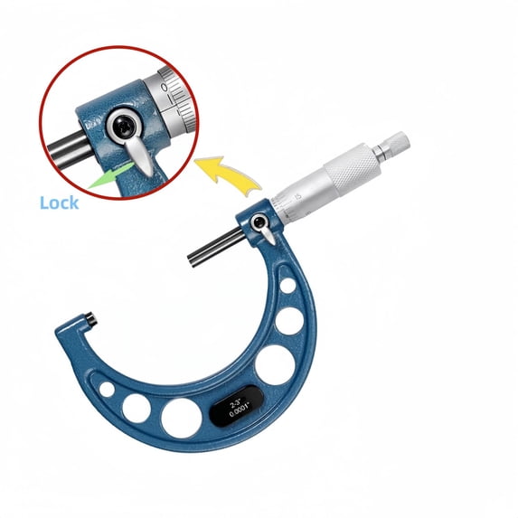 0-3"" Outside Micrometer Set, Premium Precision Machinist Tools with 0. ...